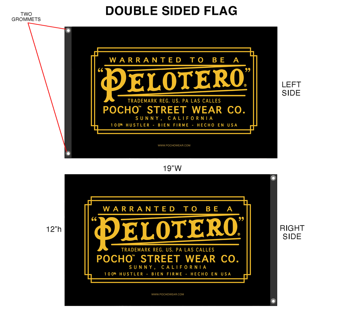 Pelotero ATV UTV BOAT Flag – Pocho Wear