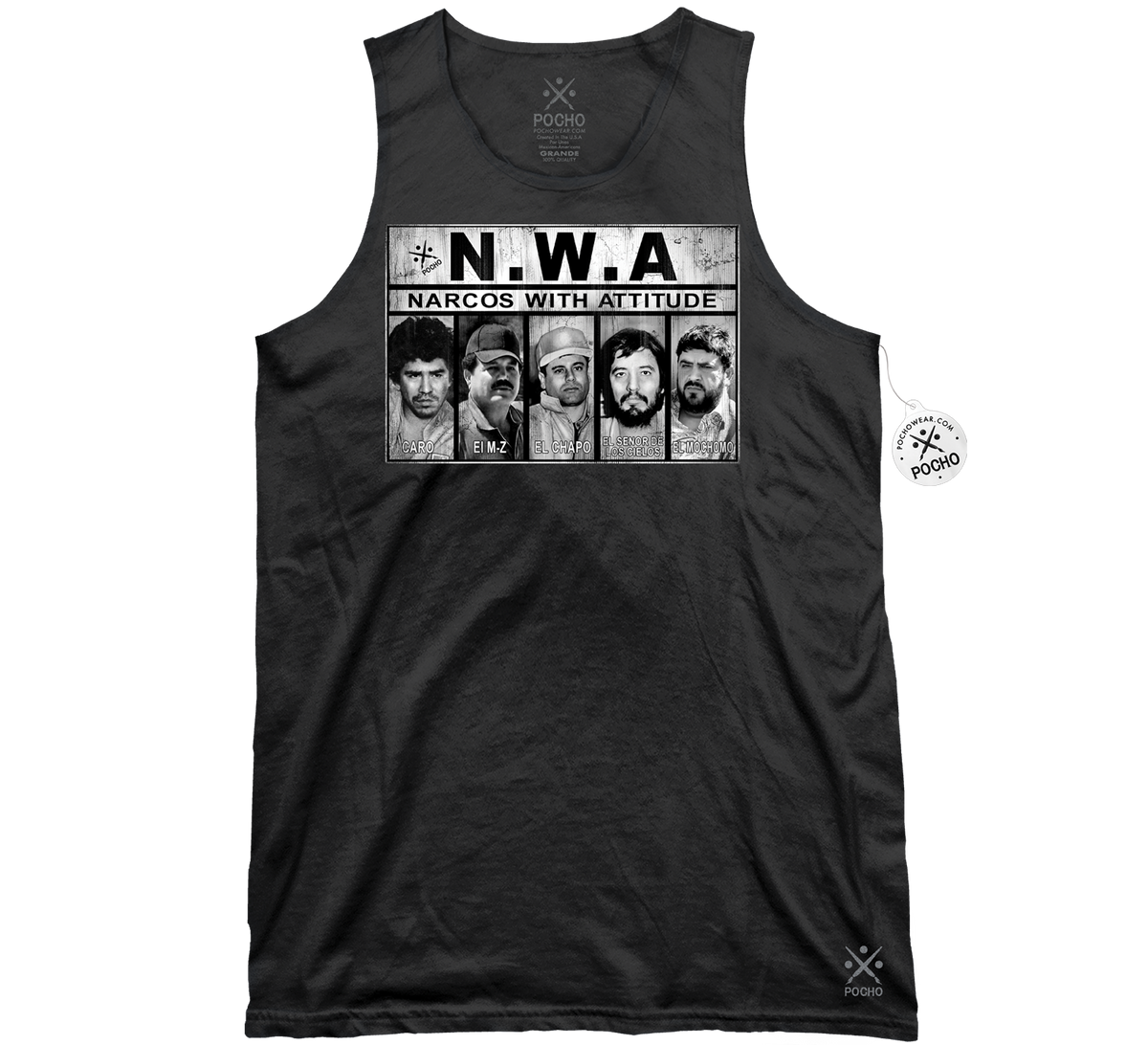 NWA Narcos With Attitude - Tank Top – Pocho Wear